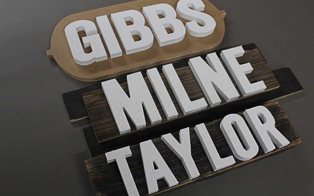 custom name signs - Gibbs - Custom Signs 3D
